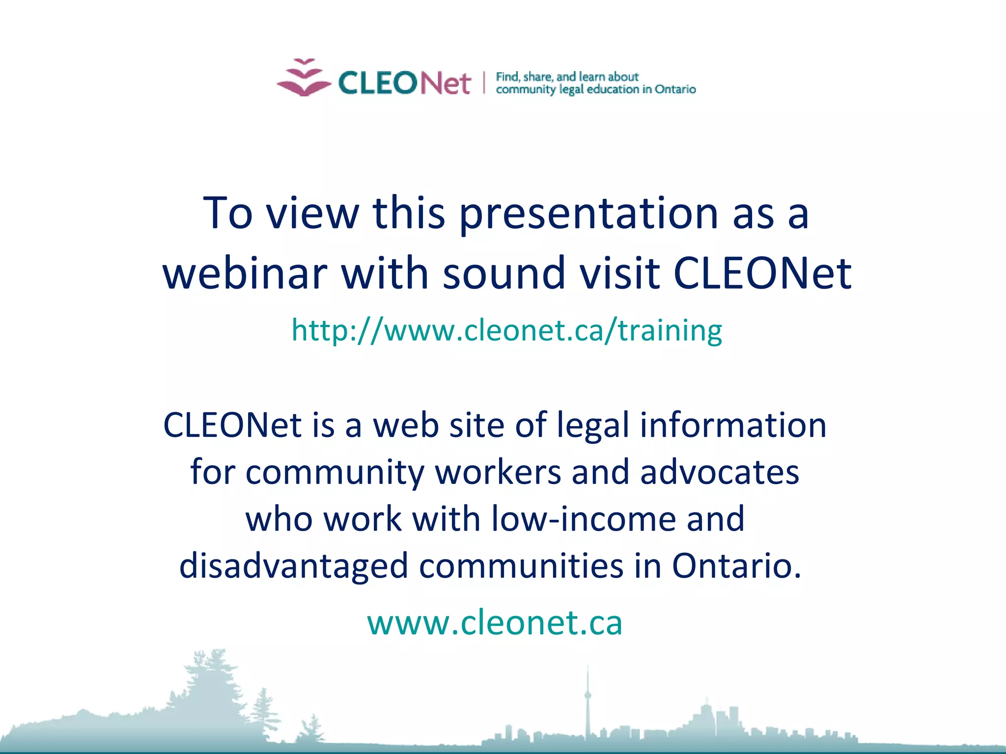 ODSP Disability Determination and Application Slideshare version | PPT ...