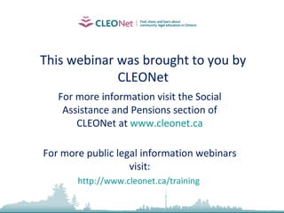 ODSP Disability Determination and Application Slideshare version | PPT ...