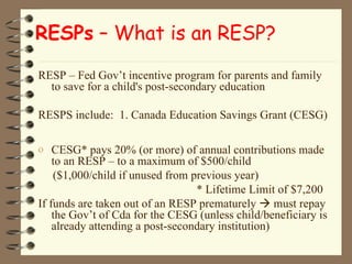 Odsp investment and savings slideshare version | PPT