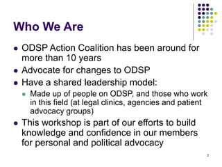 ODSP: Know Your Benefits, Rights and Responsibilities | PDF