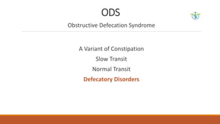 Obstructed Defecation Syndrome | PDF