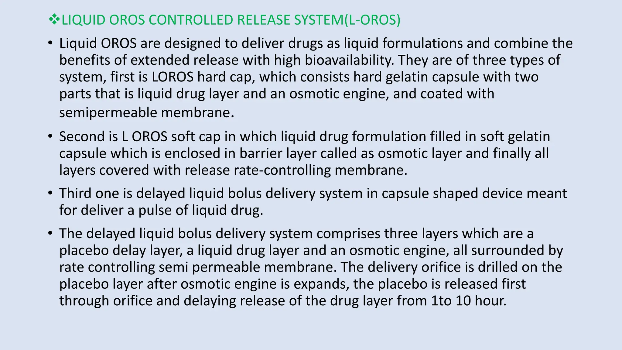Osmotic Drug Delivery System and basic components of Osmotic system | PDF