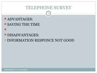 O & d survey | PPT