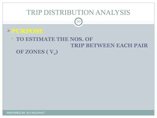 O & d survey | PPT