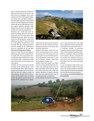 Occupational Health & Safety Precautions Being Insured in Mining ...