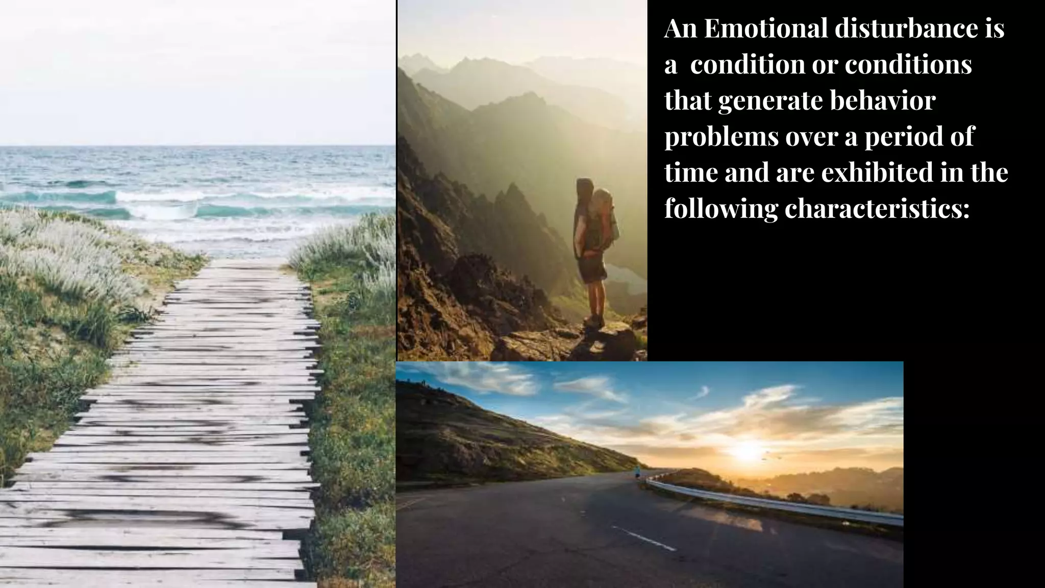 Emotional disturbance | PPT