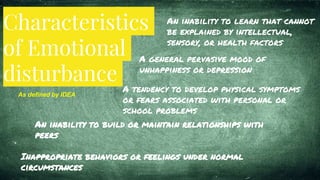 Emotional disturbance | PPT