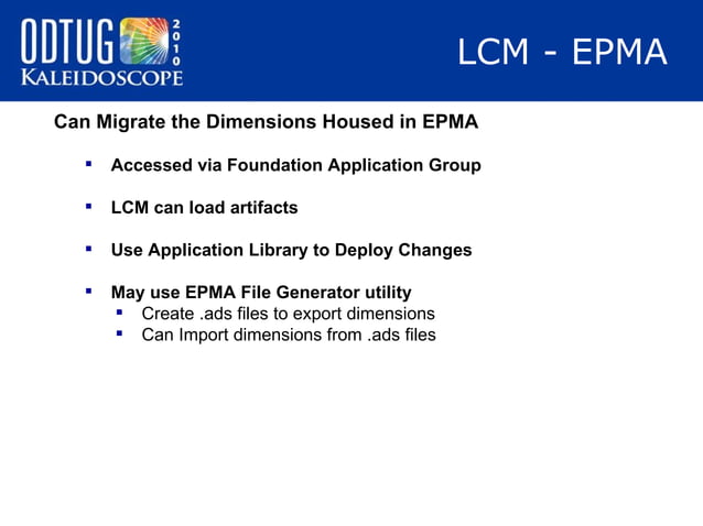 Hyperion LCM Utility | PPT | Computer Software and Applications | Computing