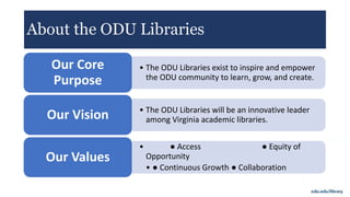 Old Dominion University Libraries Fundraising Opportunities ...