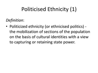 Reginald M.J. Oduor (Nairobi, Kenya): Identity Politics in the Twenty ...