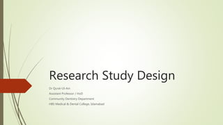 Research study design._2020 | PPT