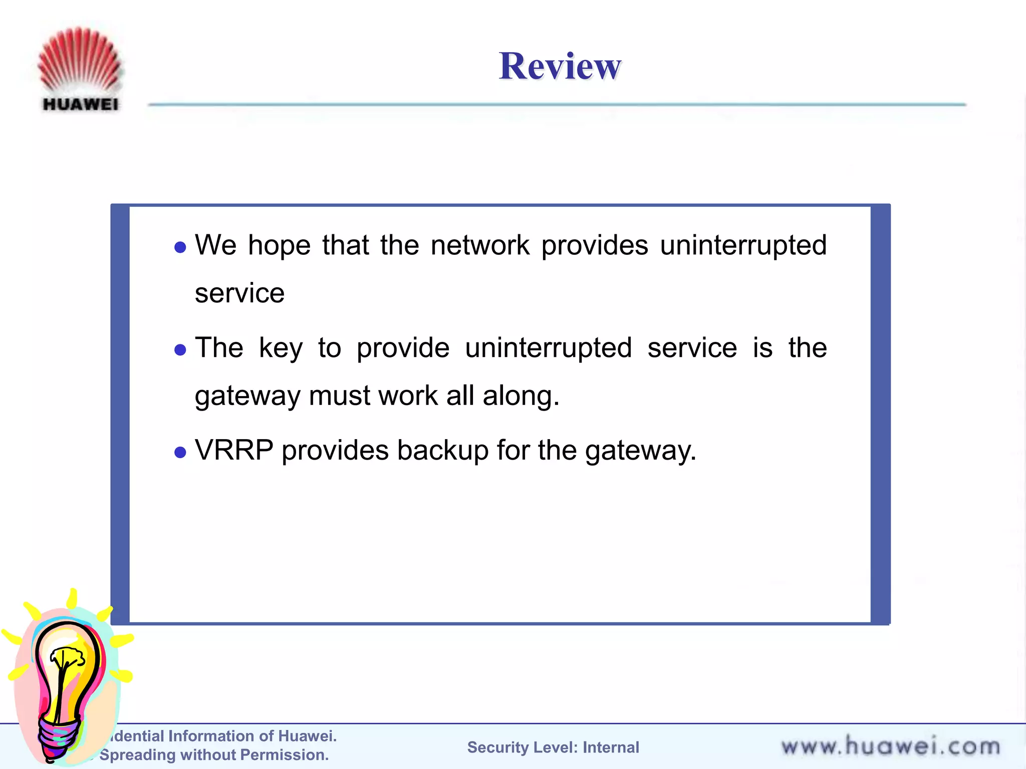 ODY000311 Principle of VRRP and Configuration .ppt