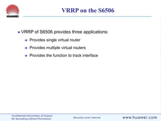 ODY000311 Principle of VRRP and Configuration .ppt