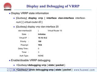 ODY000311 Principle of VRRP and Configuration .ppt