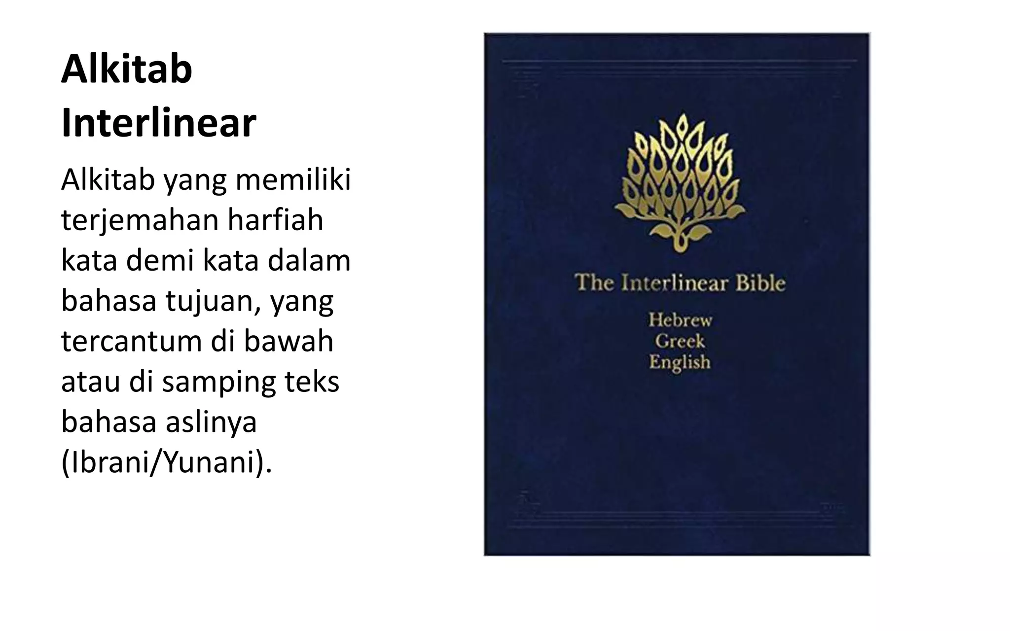 Jenis bahan dan Alat Studi Alkitab | PPTX