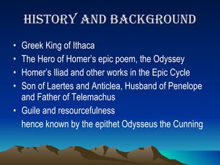 Odysseus | PPT | Death, Injury, or Military Conflict | Sensitive Topics