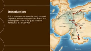 Odysseus' Adventure ,An epic journey from troy | PPTX