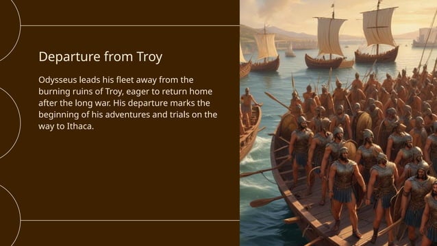 Odysseus' Adventure ,An epic journey from troy | PPT