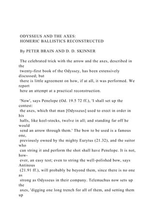Odysseus and the Axes Homeric Ballistics Reconstructed.docx