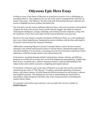 Odysseus Epic Hero Essay.pdf