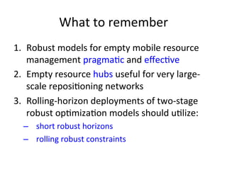 Robust Repositioning in Large-scale Networks | PDF | Logistics | Business