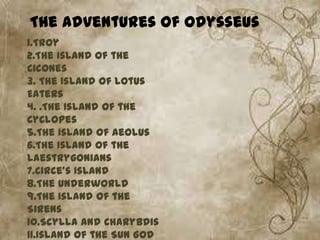 Odysseus Journey In Order