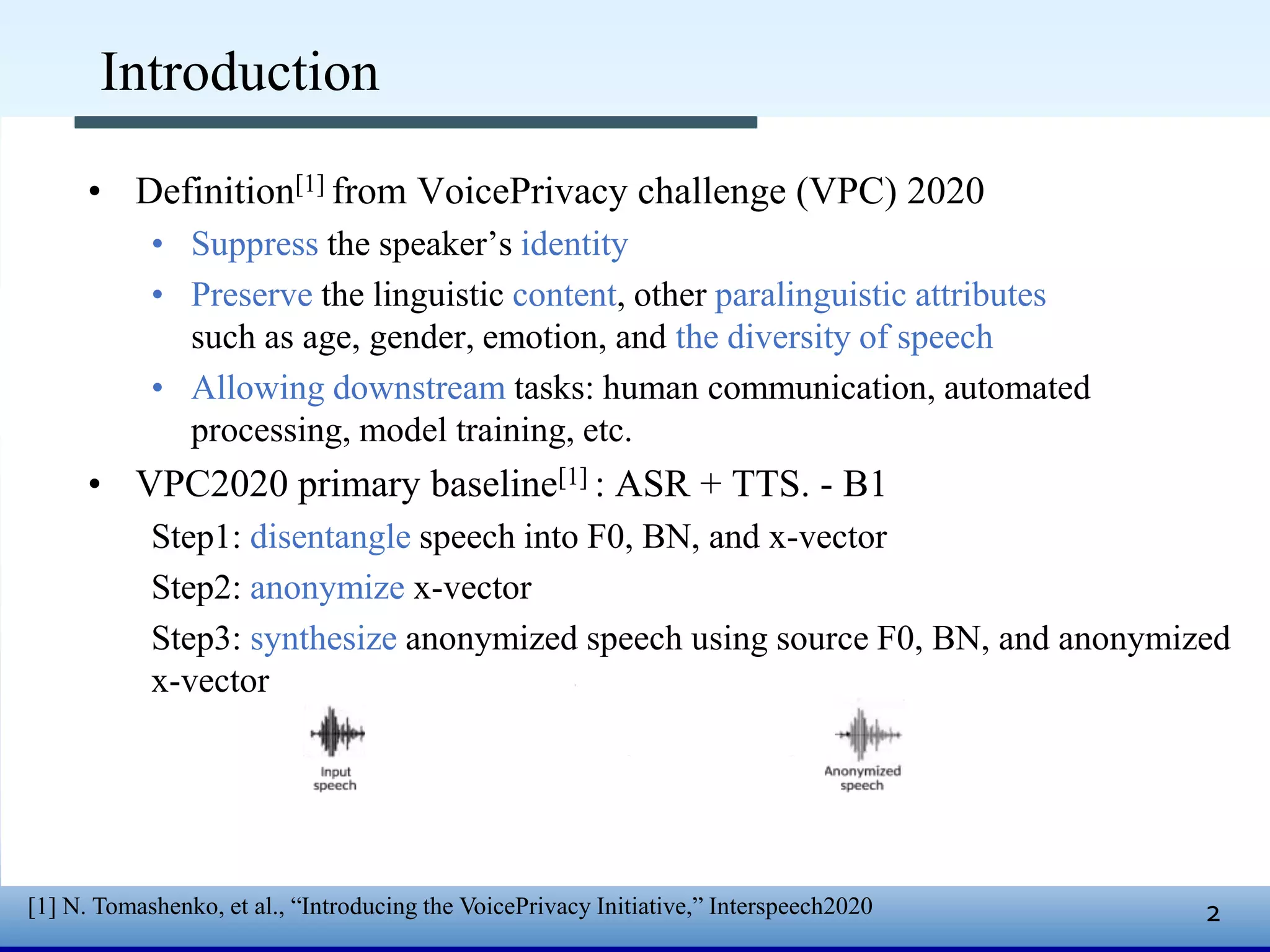 Odyssey 2022: Language-Independent Speaker Anonymization Approach using ...