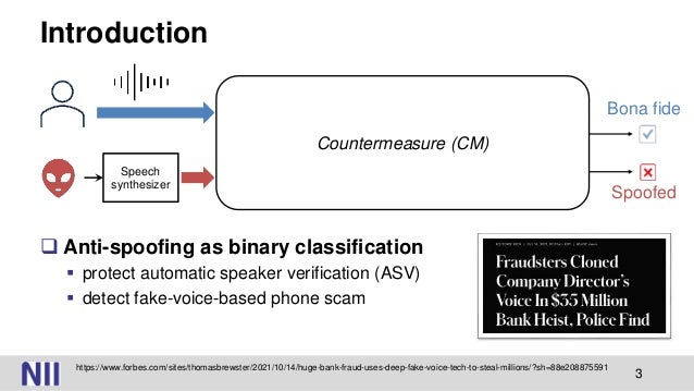 Odyssey 2022: Investigating self-supervised front ends for speech spoofing countermeasures | PPTX