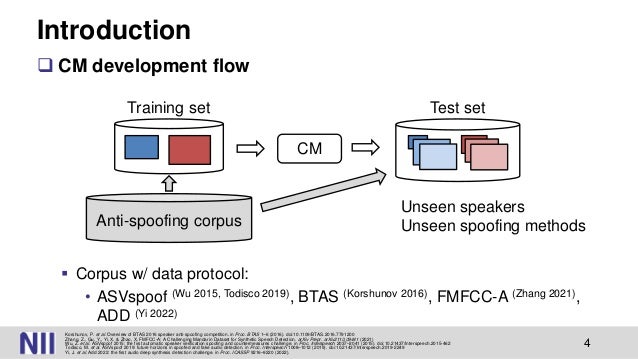 Odyssey 2022: Investigating self-supervised front ends for speech spoofing countermeasures | PPTX