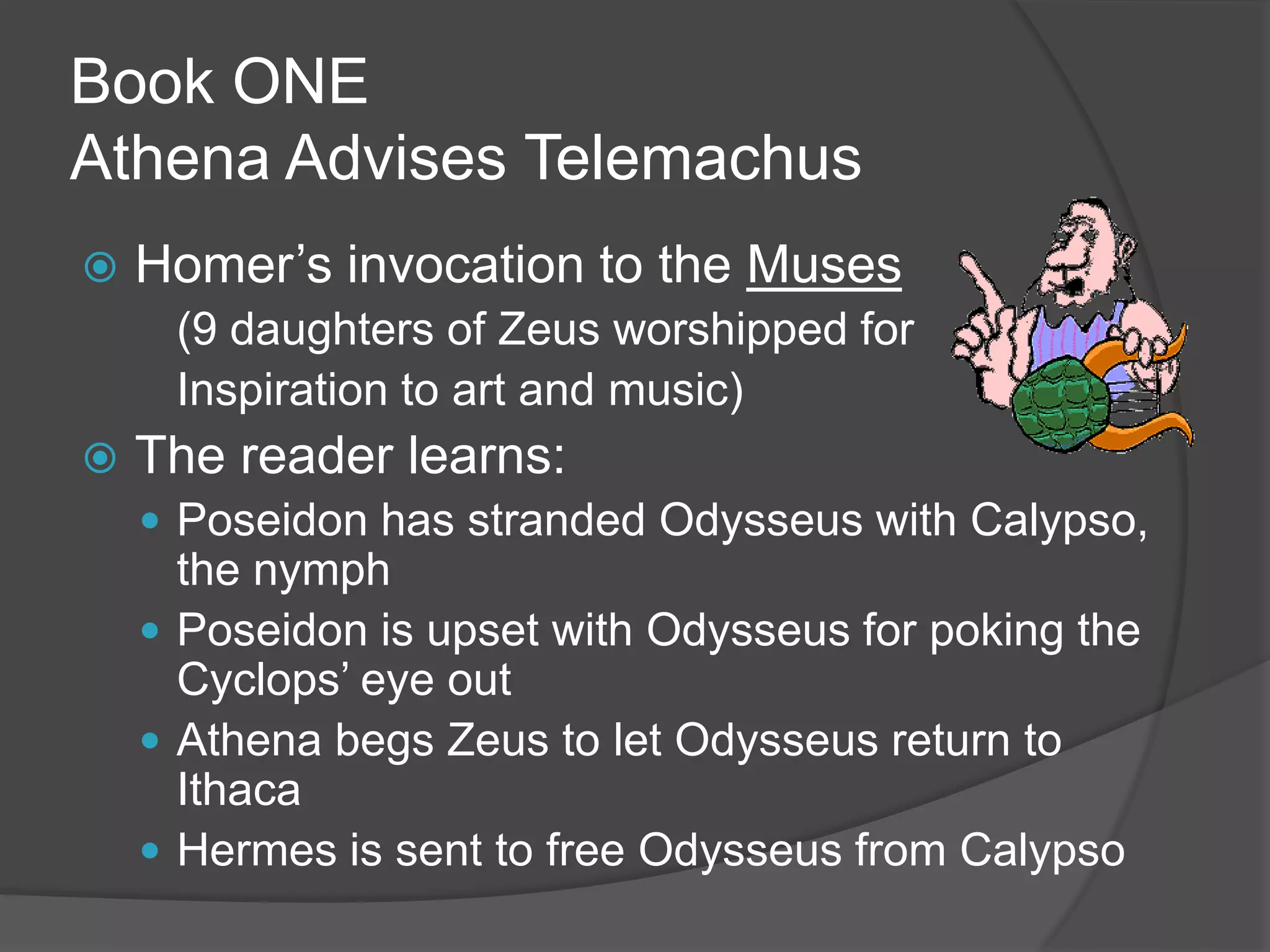 Odyssey Books 1-4 Summaries | PPTX