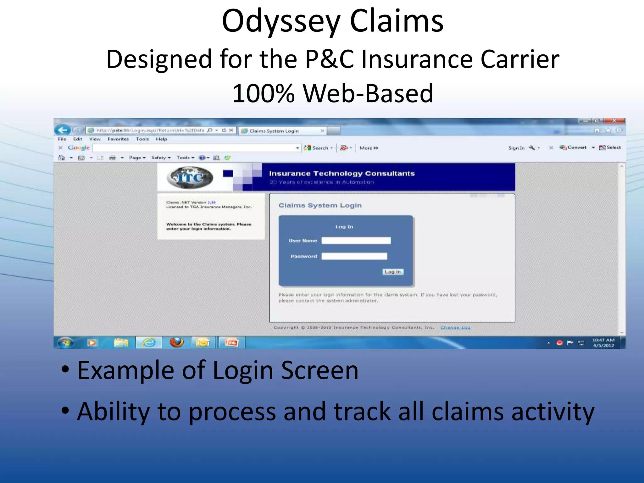 Odyssey Claims | PPTX