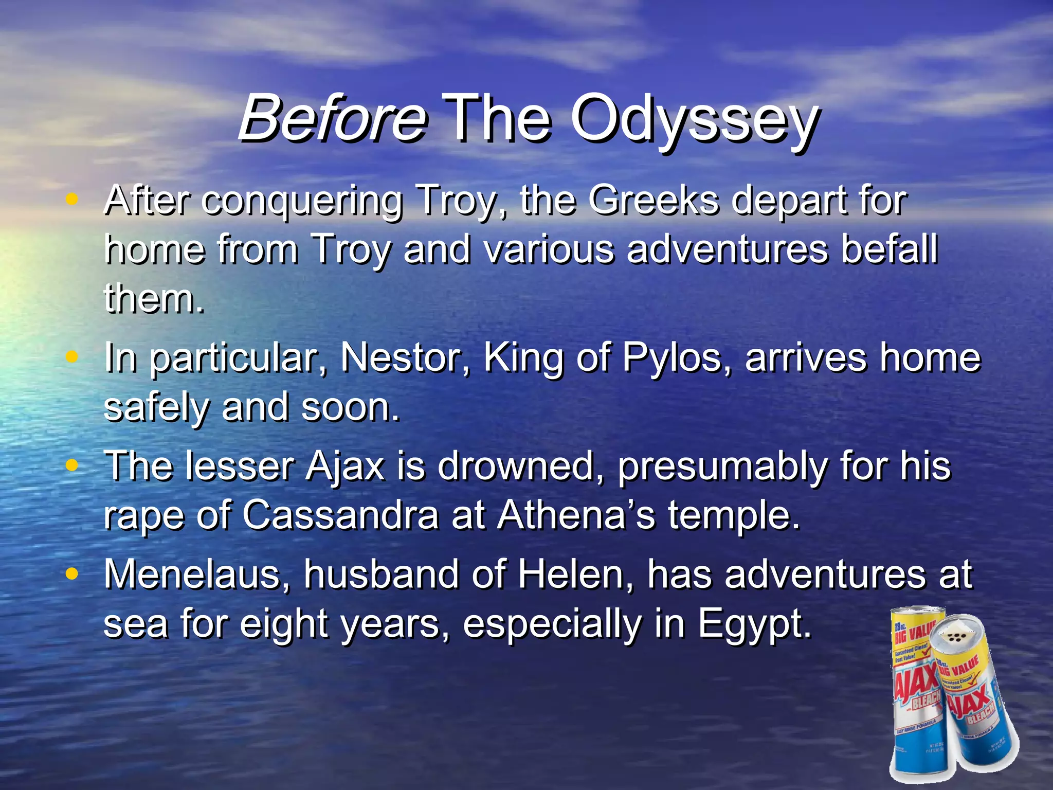 Odyssey Introduction Powerpoint | PPT