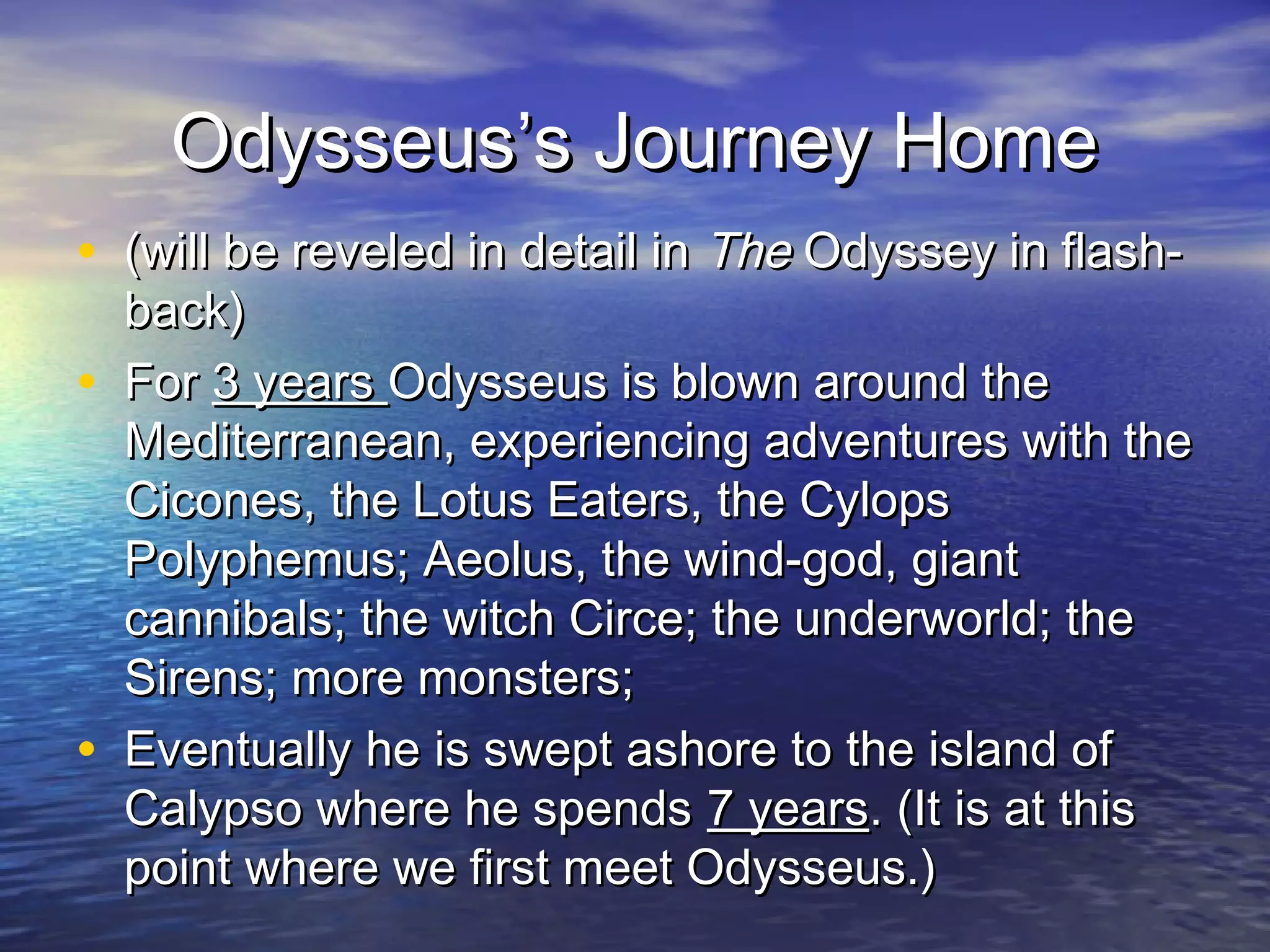 Odyssey Introduction Powerpoint | PPT