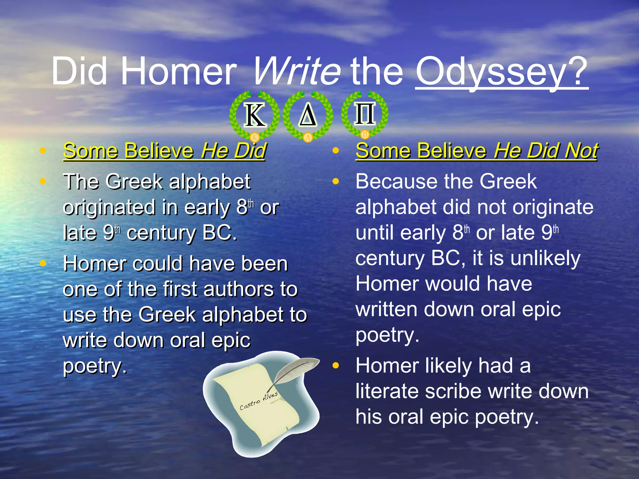 Odyssey Introduction Powerpoint | PPT