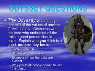 Odyssey questions | PPTX
