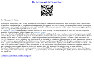 Odyssey Reflection | PPT