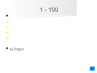 Odyssey review jeopardy | PPT