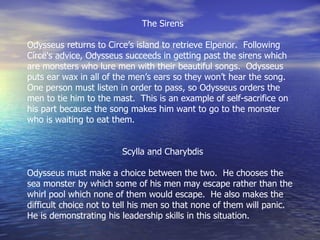 Odyssey summaries | PPT | Fantasy | Genres