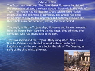 Odyssey summaries | PPT | Fantasy | Genres