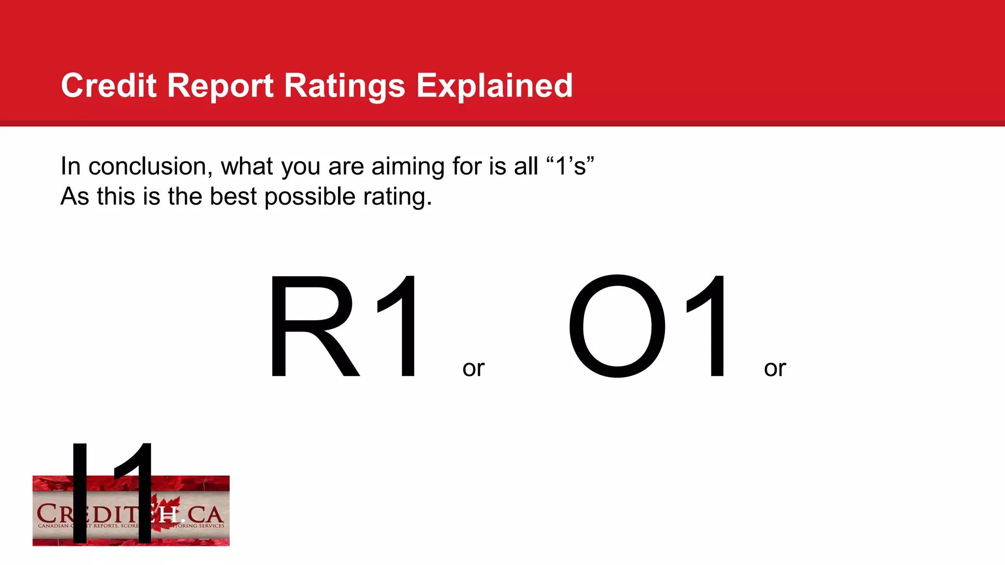 Credit report ratings explained | PPTX