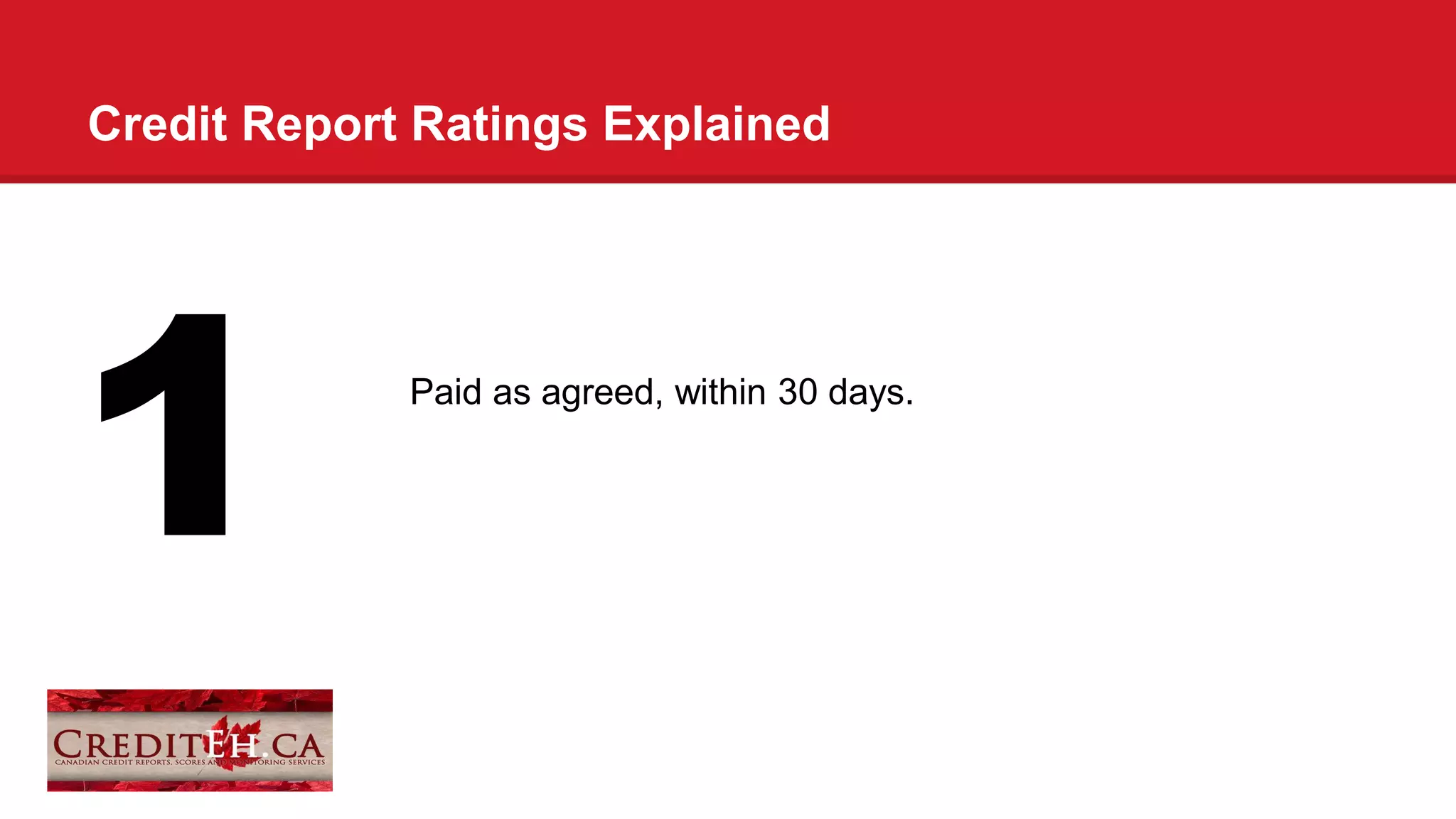 Credit report ratings explained | PPTX