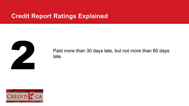 Credit report ratings explained | PPT