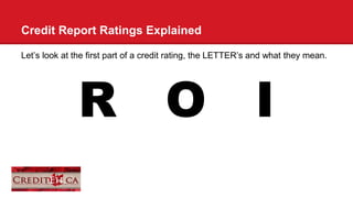 Credit report ratings explained | PPTX