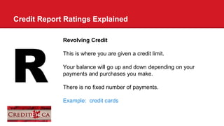 Credit report ratings explained | PPTX