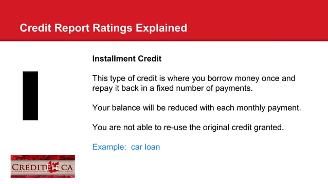 Credit report ratings explained | PPT