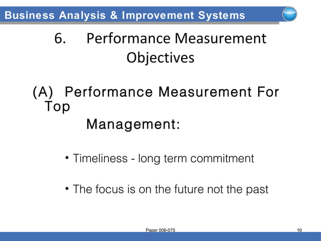 Performance measures for key performance indicators | PPT | Business ...
