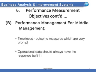 Performance measures for key performance indicators | PPT