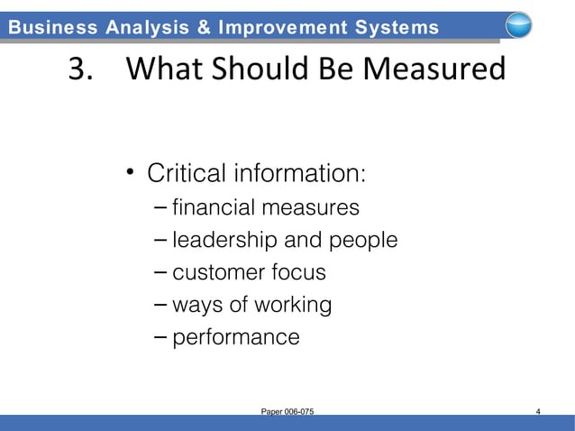 Performance measures for key performance indicators | PPT