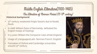 Old English and Middle English Literature pptx | PPTX
