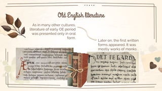 Old English and Middle English Literature pptx | PPTX